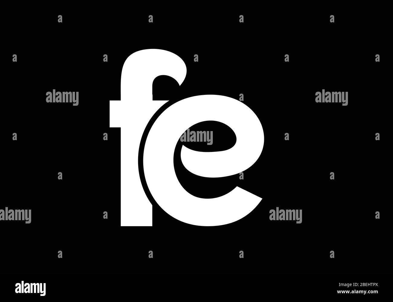 Initial Monogram Letter FE Logo Design Vector Template. FE Letter Logo ...
