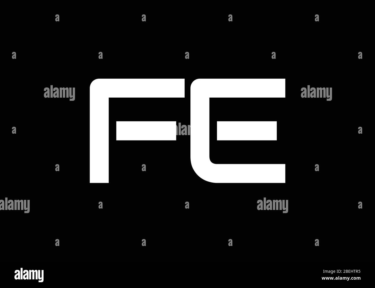 Initial Monogram Letter FE Logo Design Vector Template. FE Letter Logo ...