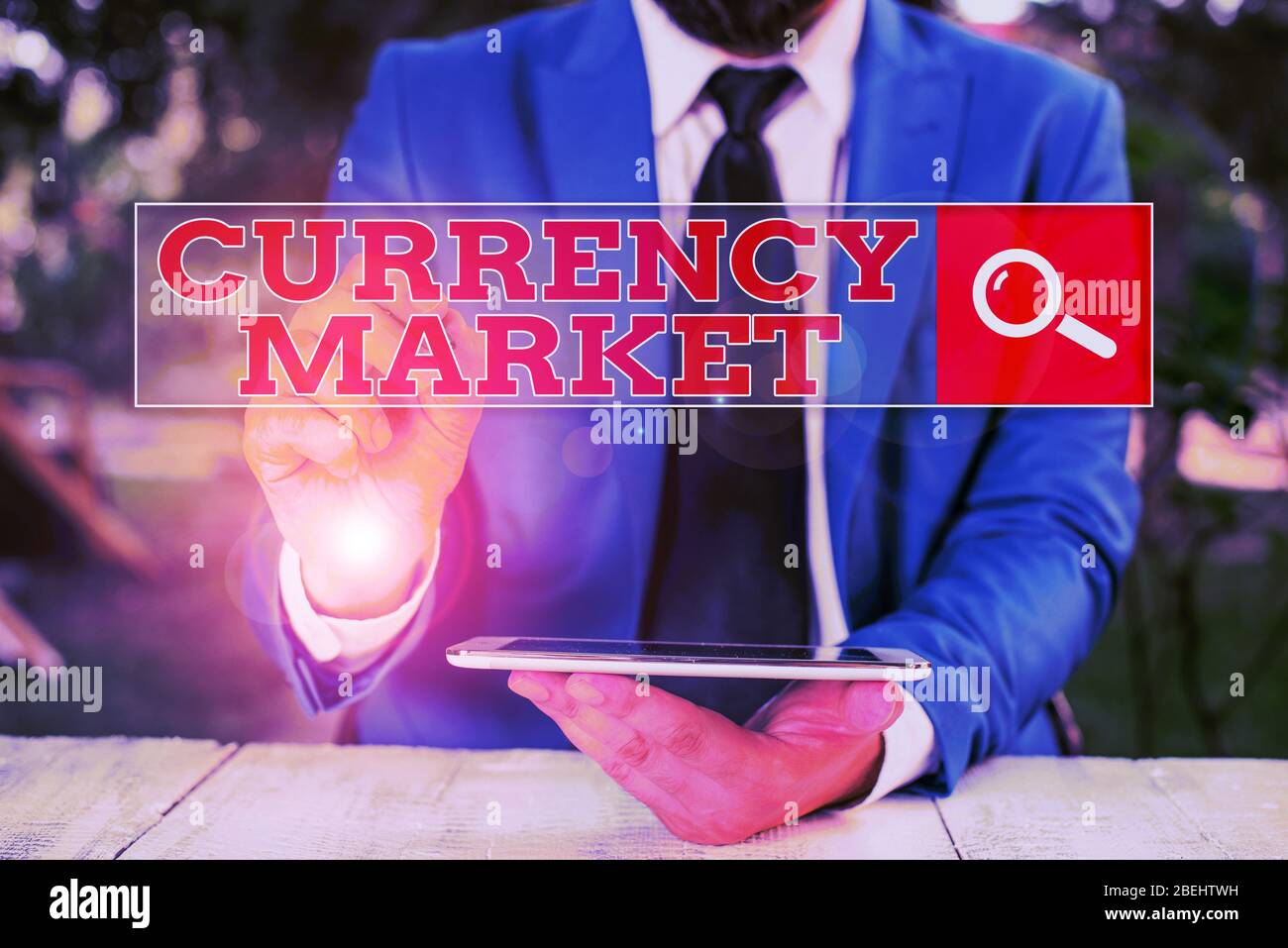 Text sign showing Currency Market. Business photo showcasing over the ...