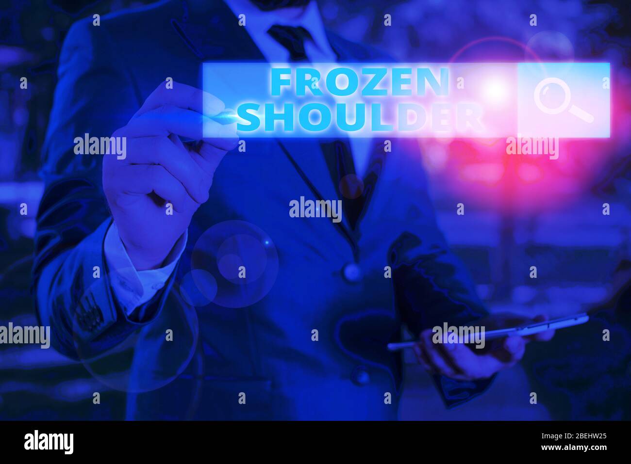 Handwriting text Frozen Shoulder. Conceptual photo characterized by ...
