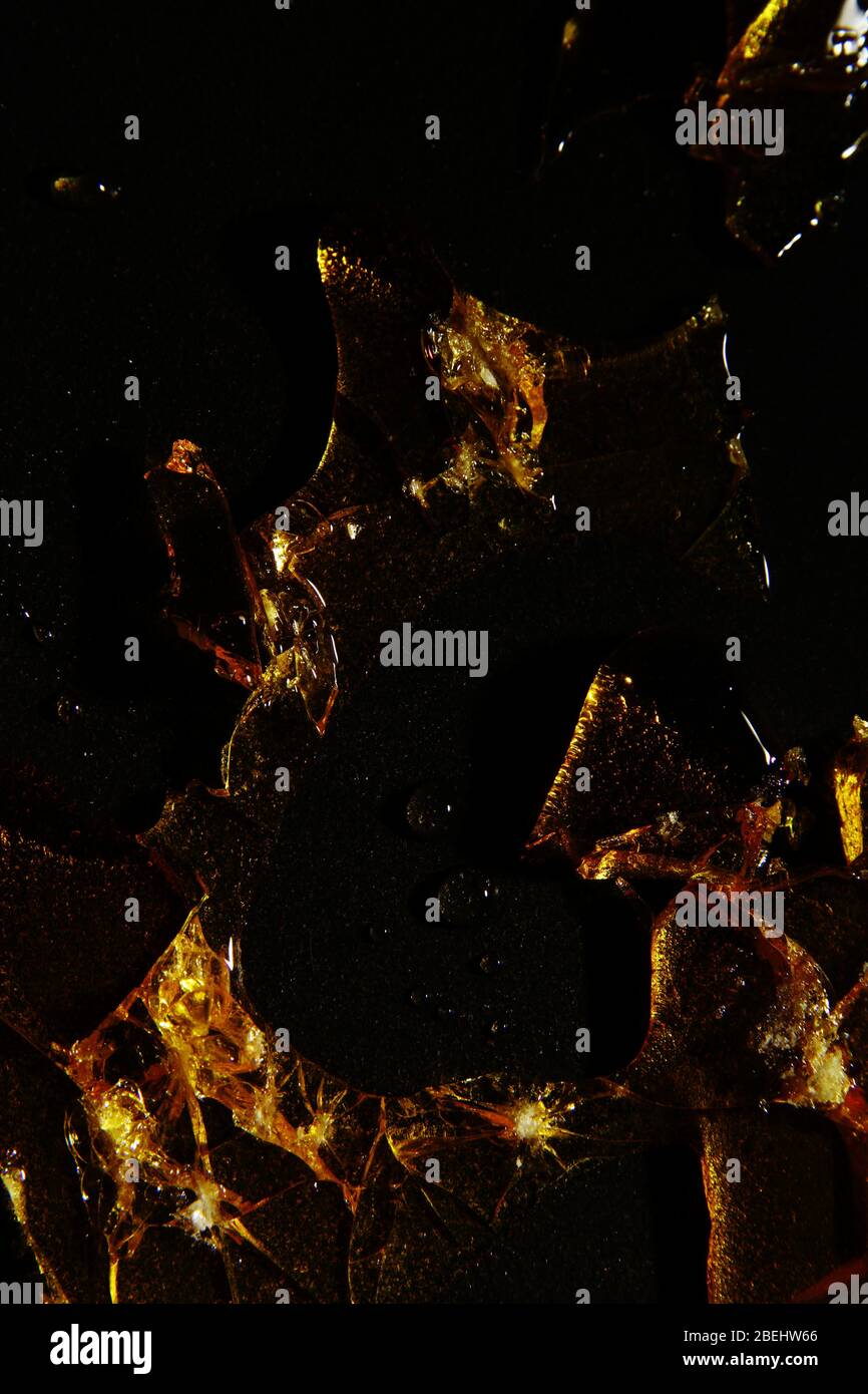 Cracked the caramelized sugar Stock Photo - Alamy