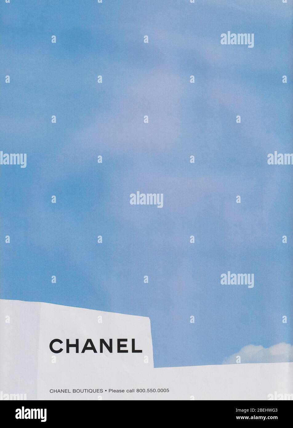 poster advertising CHANEL with Freja Beha Erichsen in paper magazine ...