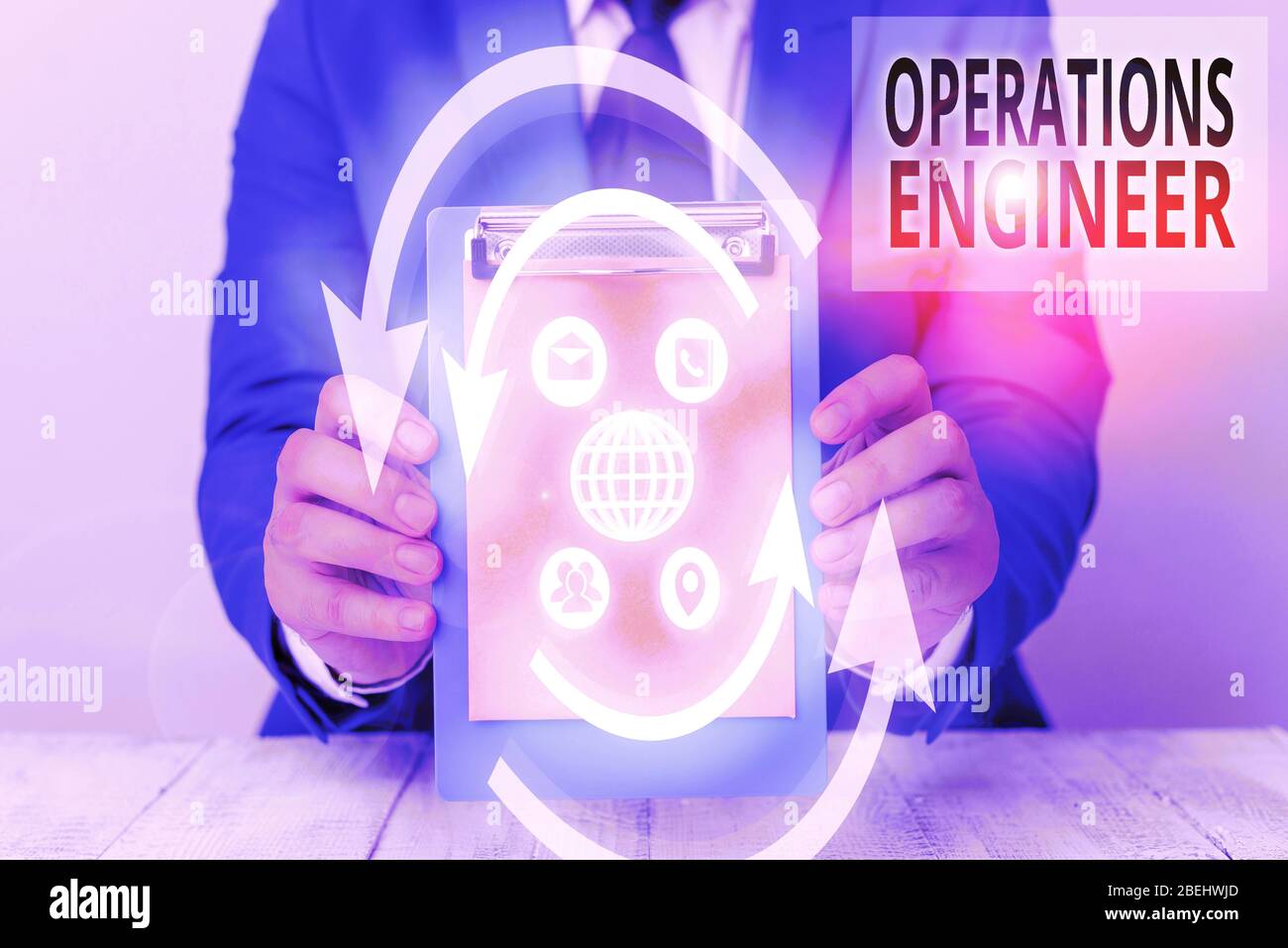 Writing note showing Operations Engineer. Business concept for analyze ...