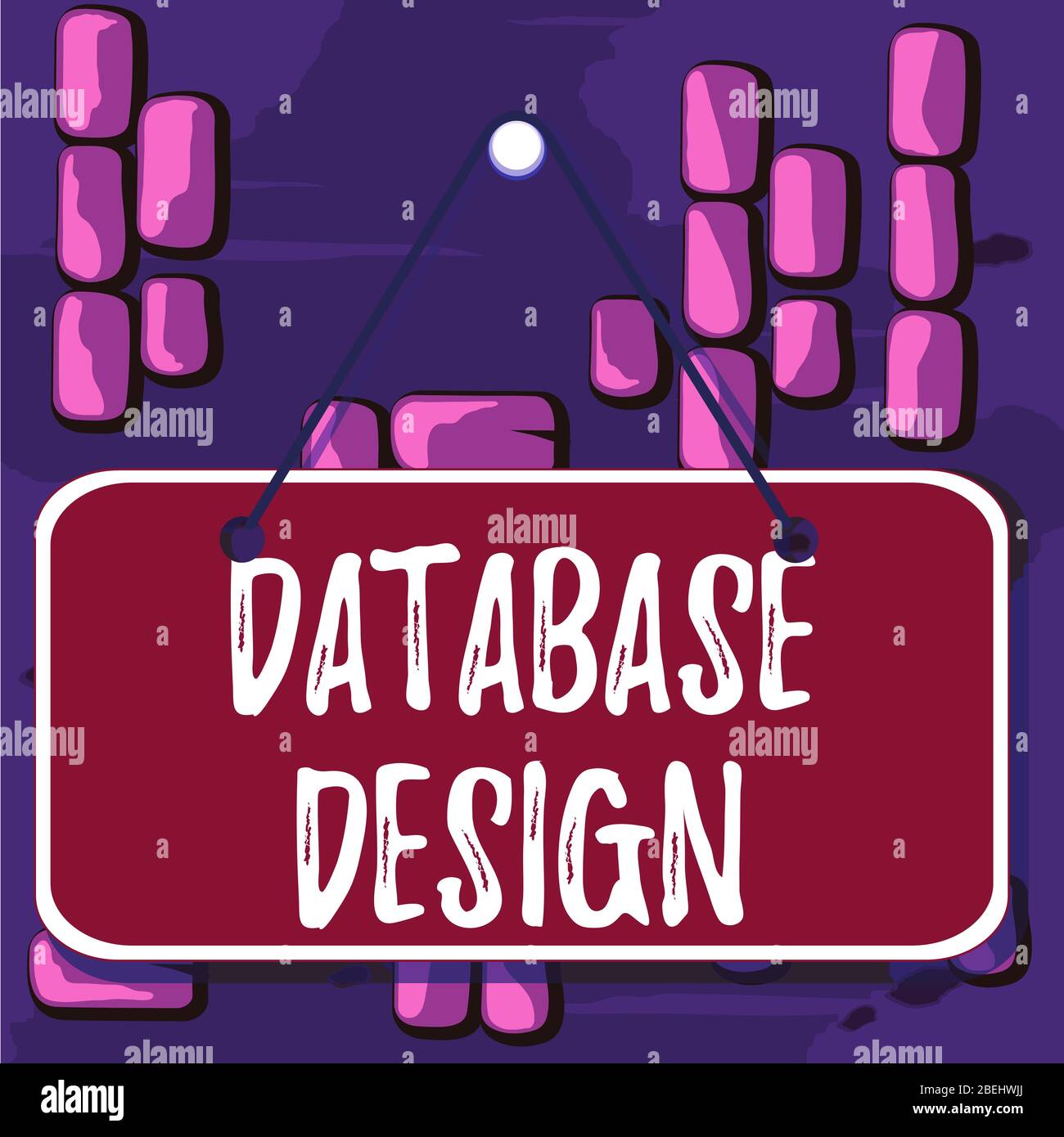 Word writing text Database Design. Business photo showcasing ...