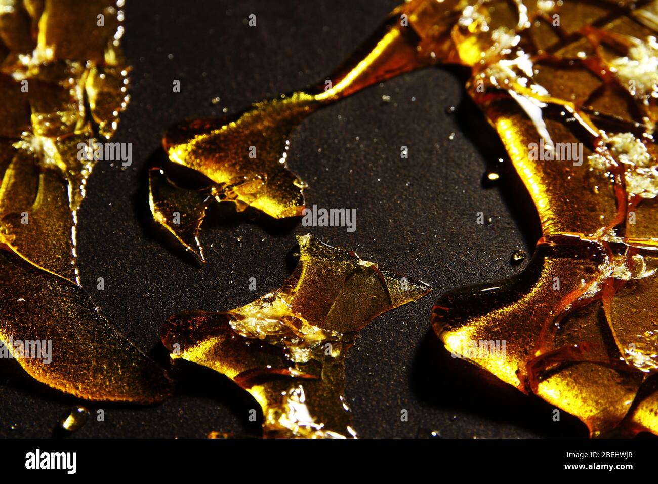 Cracked the caramelized sugar Stock Photo - Alamy
