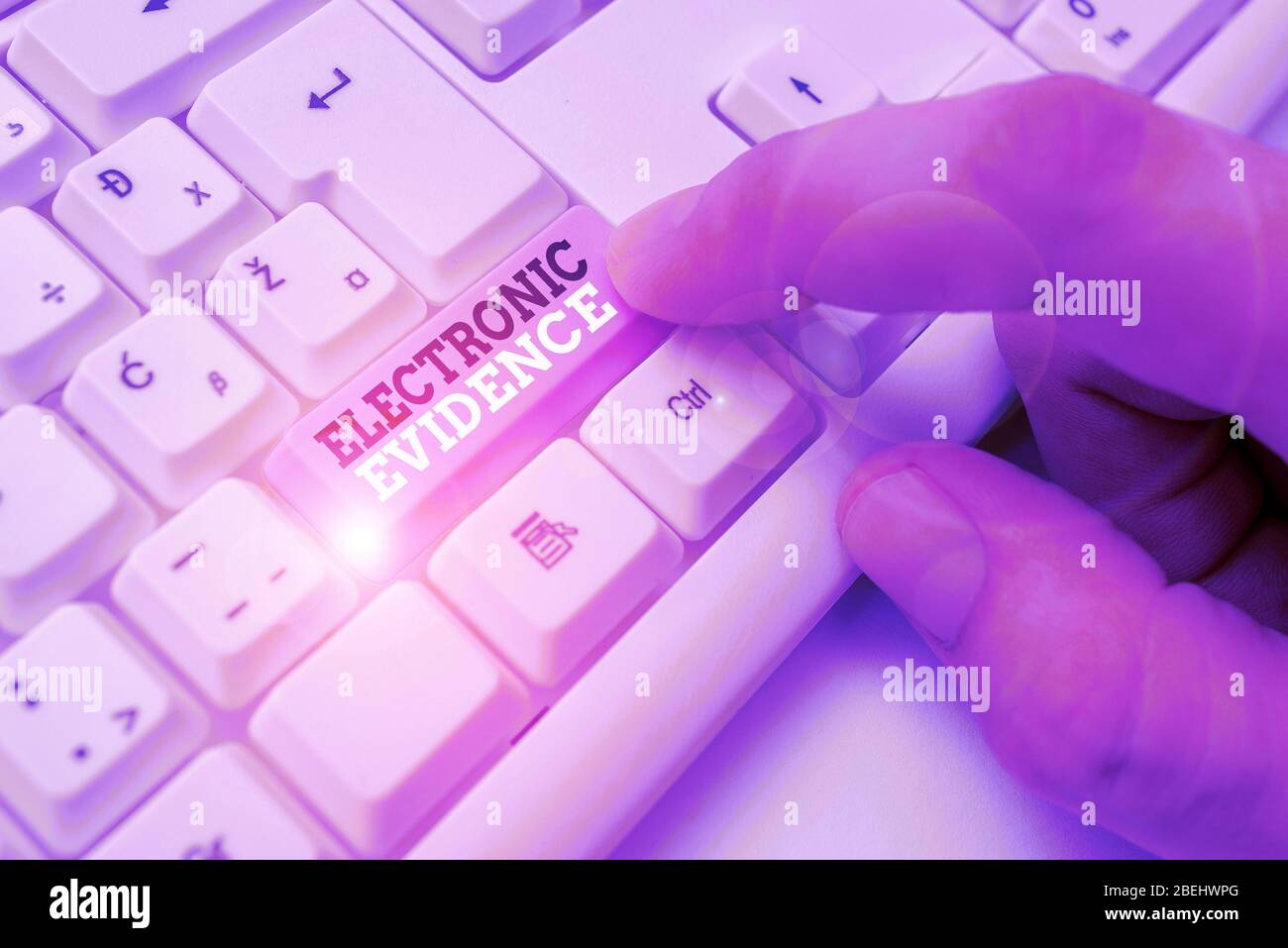 Word writing text Electronic Evidence. Business photo showcasing ...