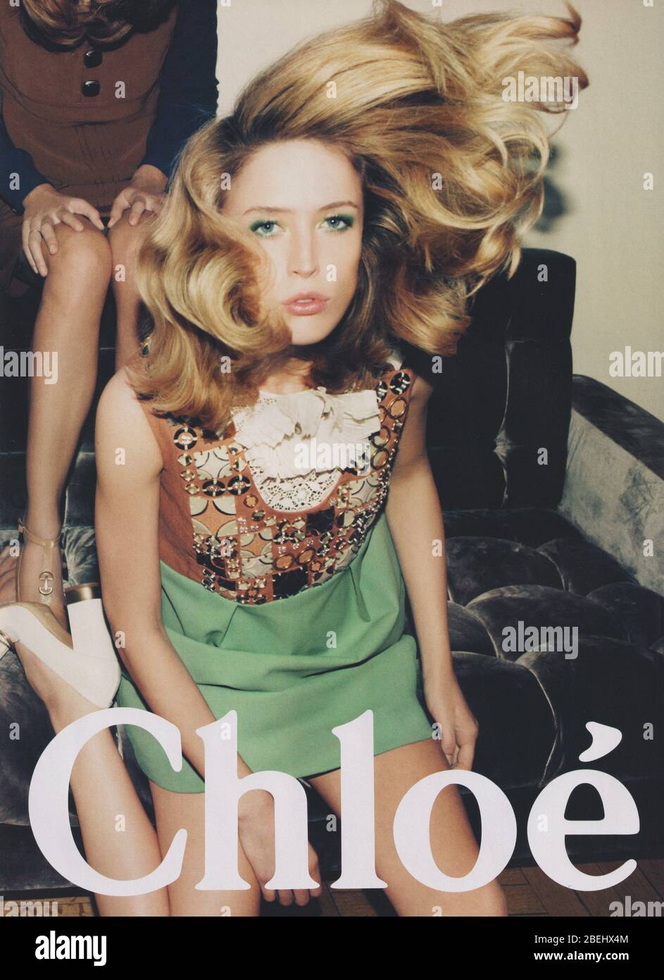 poster advertising Chloe fashion house in paper magazine from 2007 year ...