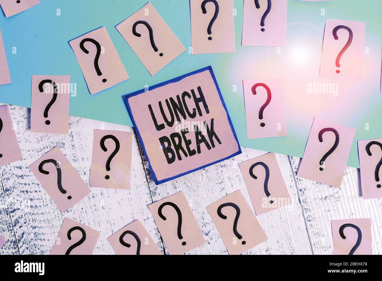 Word writing text Lunch Break. Business photo showcasing time when a ...