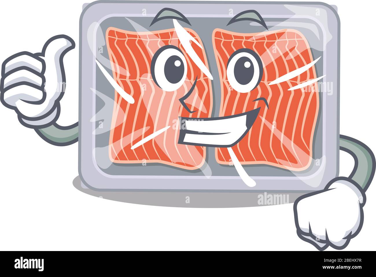 Meat market selling fish Stock Vector Images - Alamy