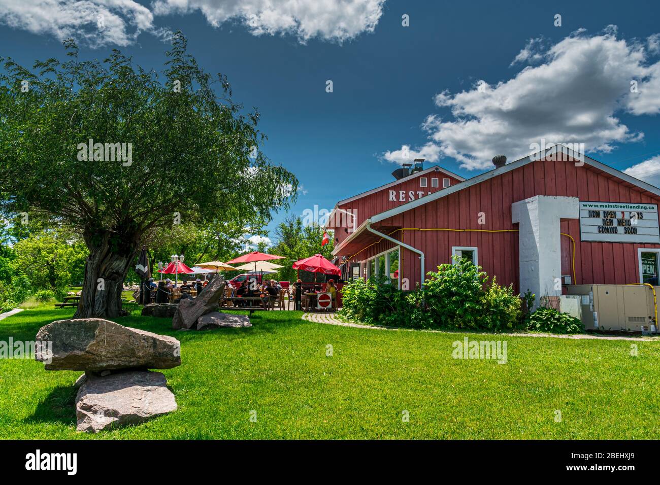Burleigh Falls Lovesick Lake Dam Selwyn Ontario Canada in Summer Stock ...