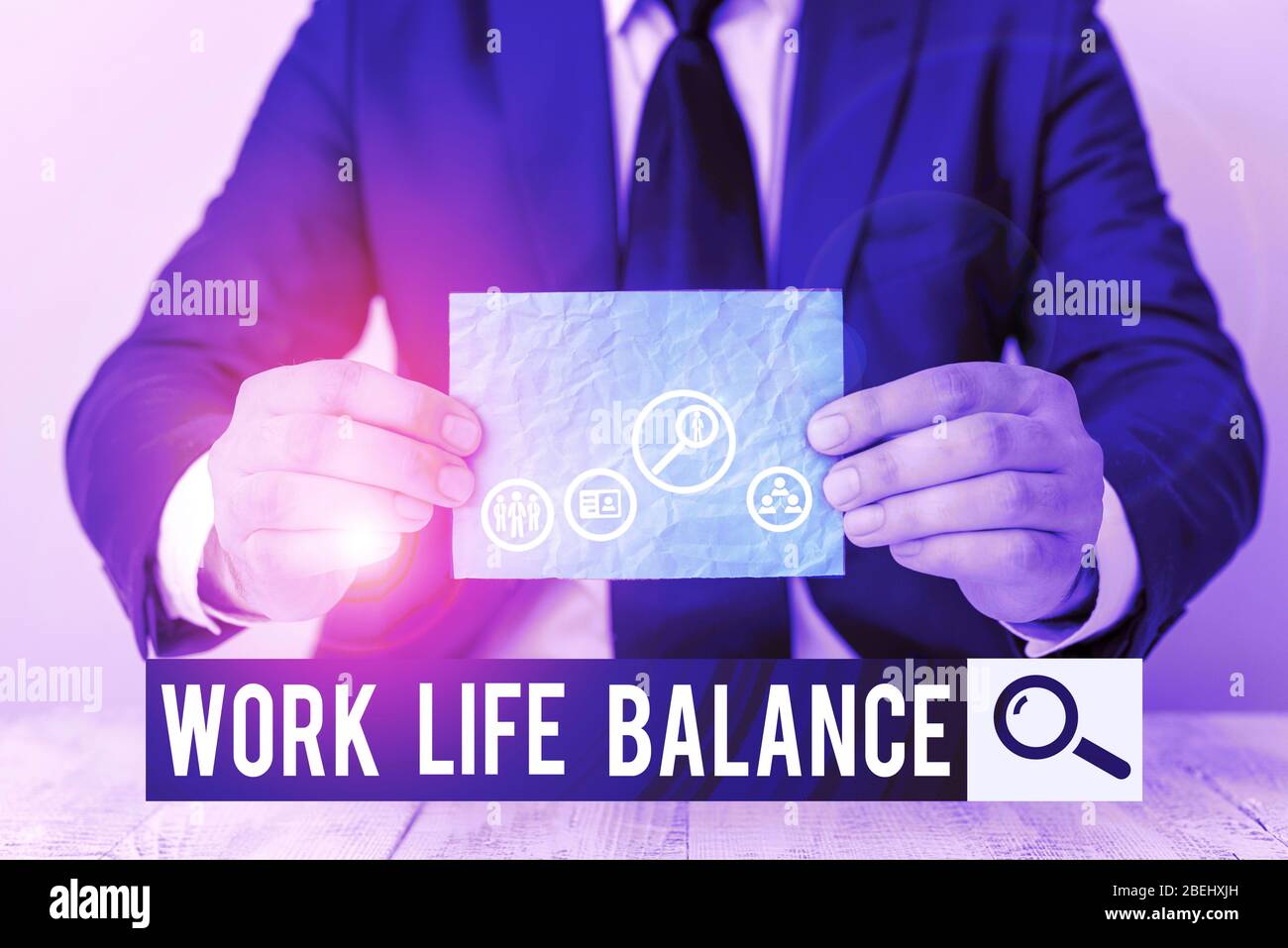 Text sign showing Work Life Balance. Business photo text Division of ...