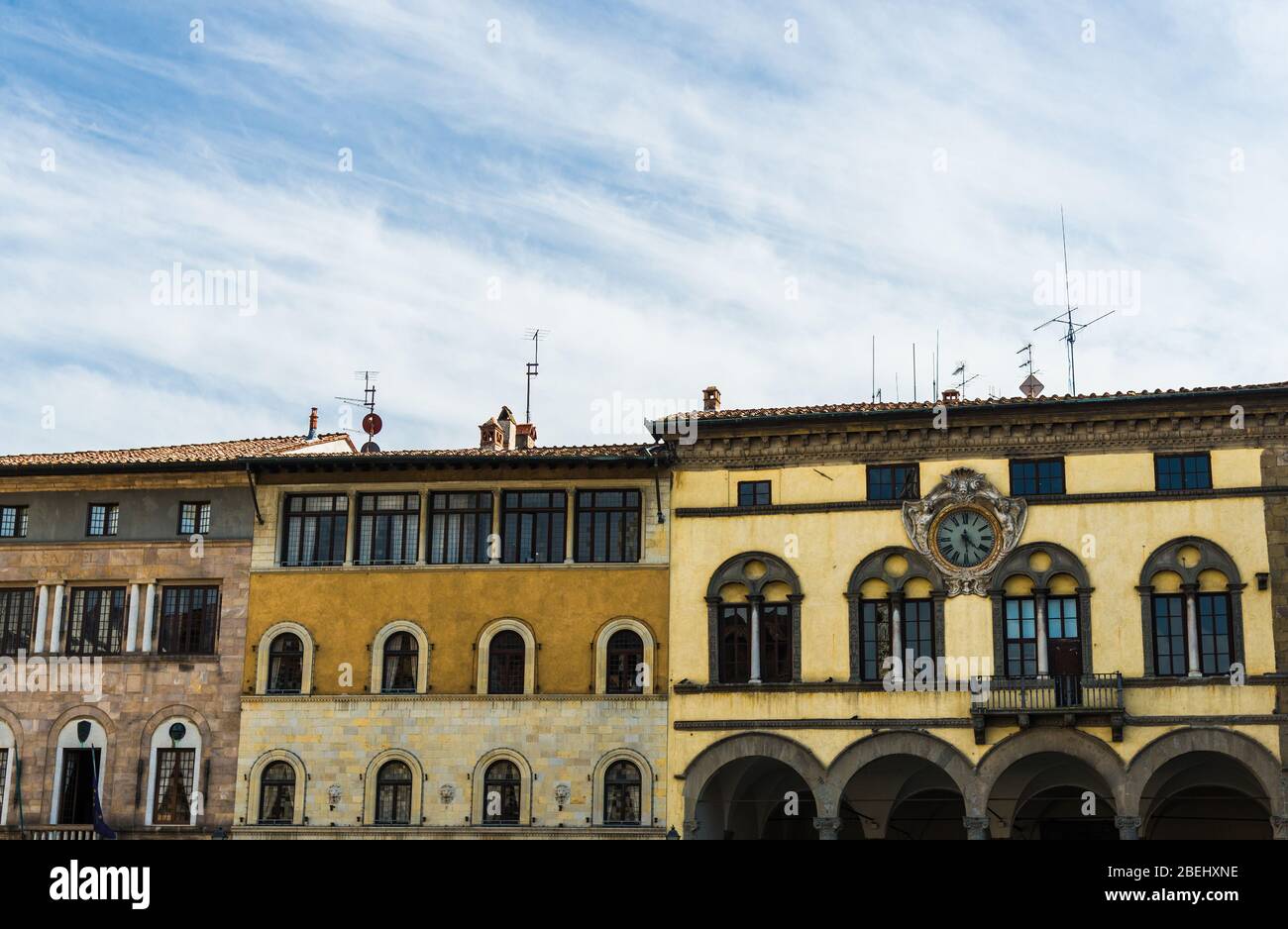 Traditional colorful ancient Italian architecture houses in Italy Stock ...