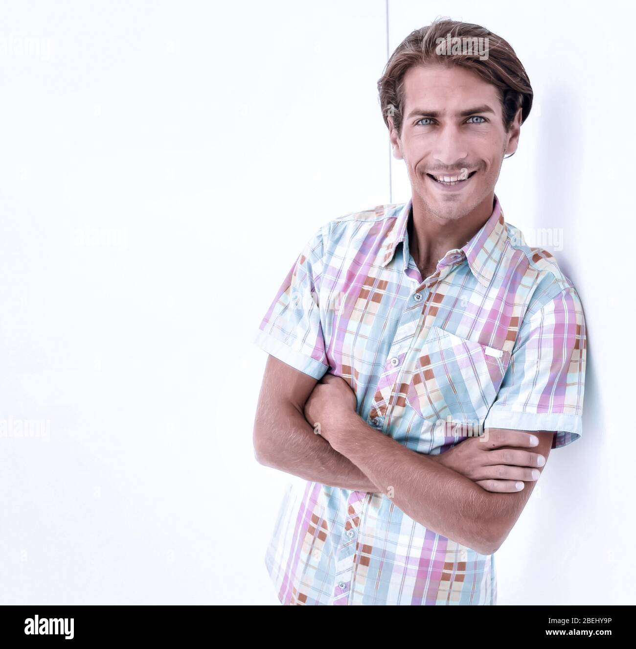 successful modern man . isolated on white Stock Photo - Alamy