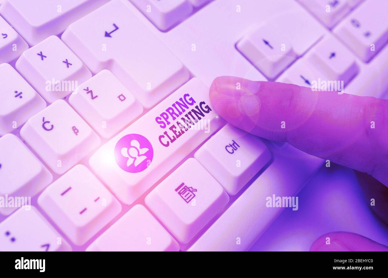 Conceptual hand writing showing Spring Cleaning. Concept meaning ...