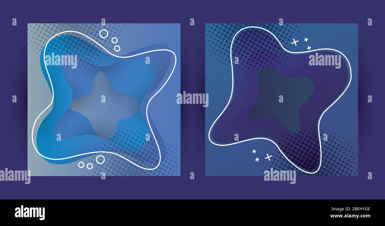 liquid banners color blue backgrounds Stock Vector Image & Art - Alamy