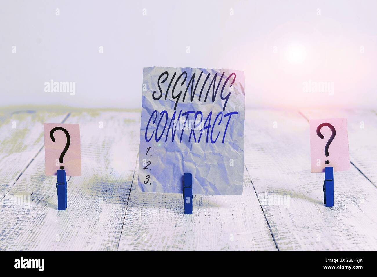 Text sign showing Signing Contract. Business photo showcasing the ...