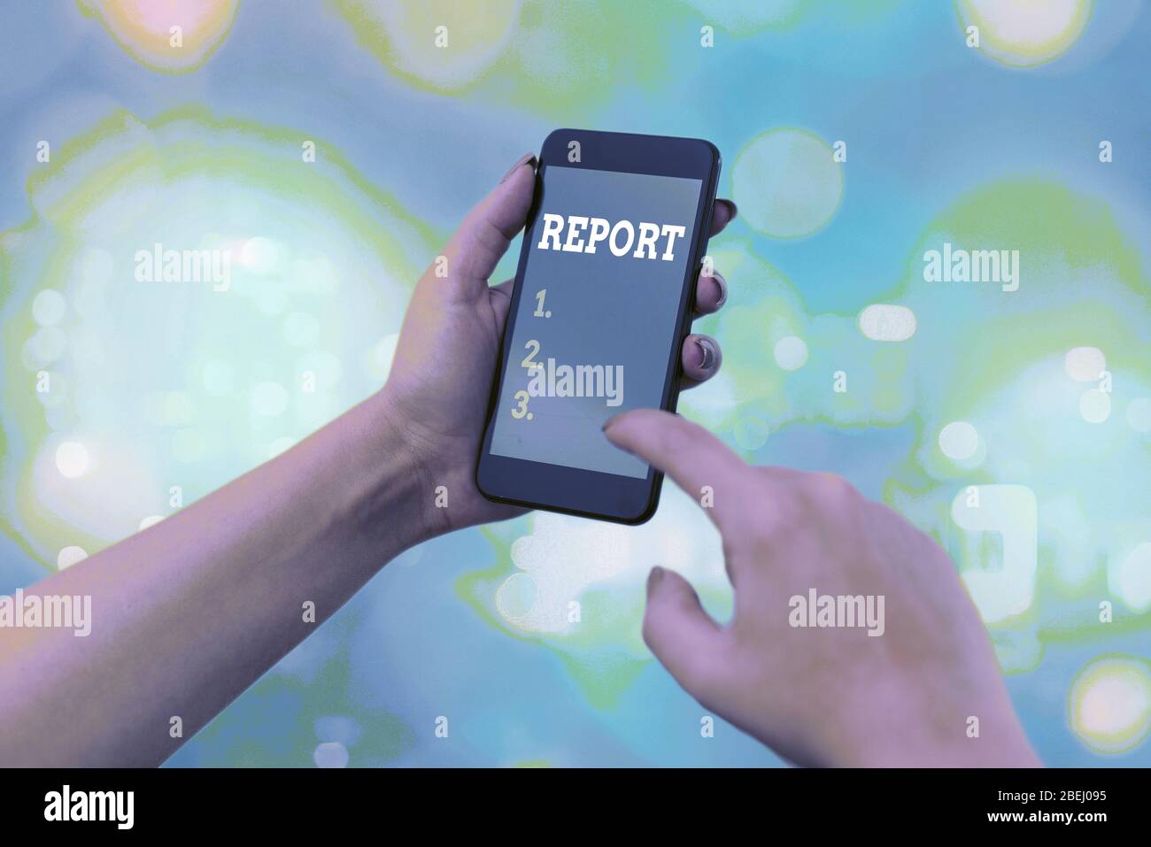 Text sign showing Report. Business photo showcasing give spoken or ...