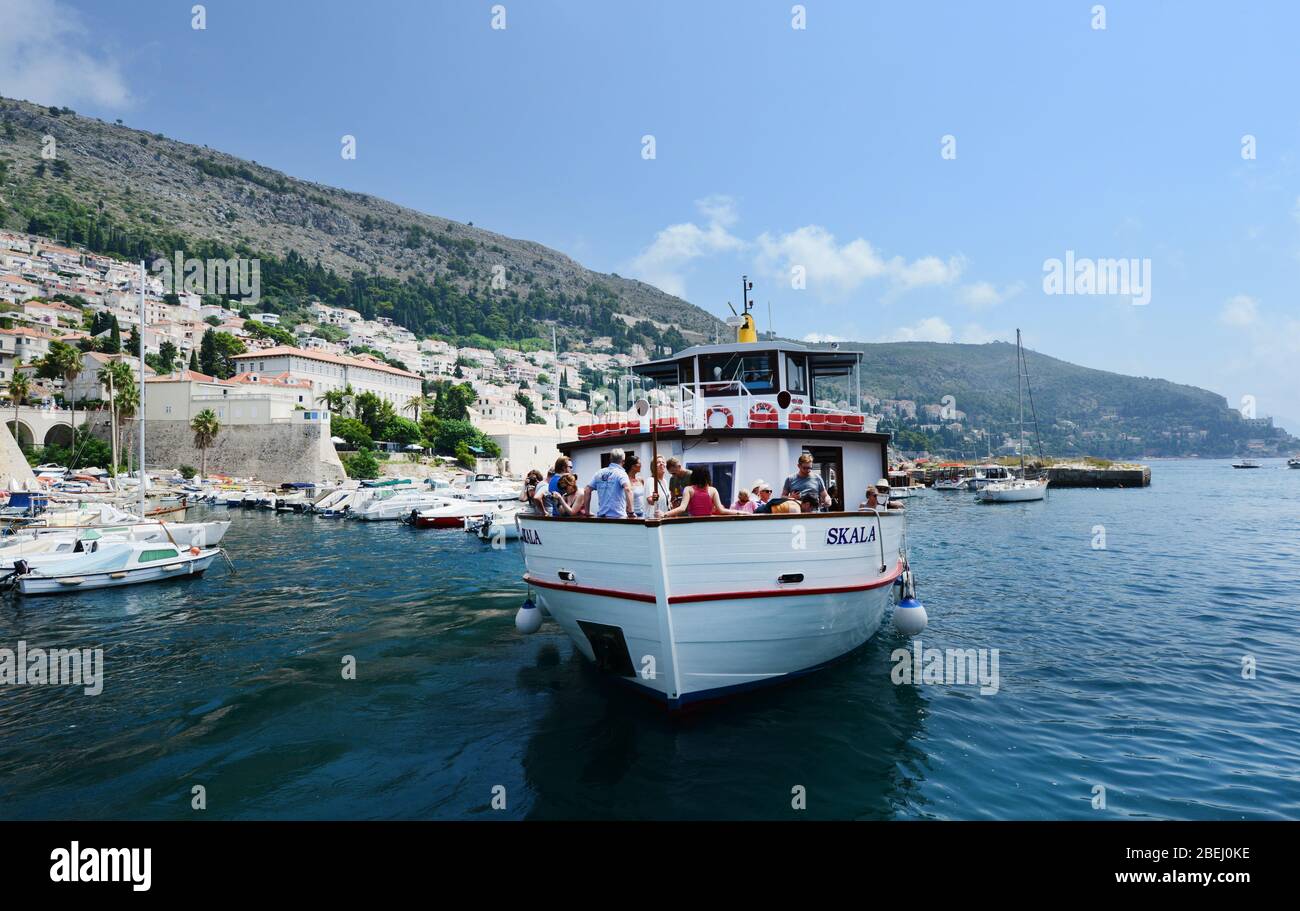 The boat to Lokrum island near Dubrovnik Stock Photo - Alamy