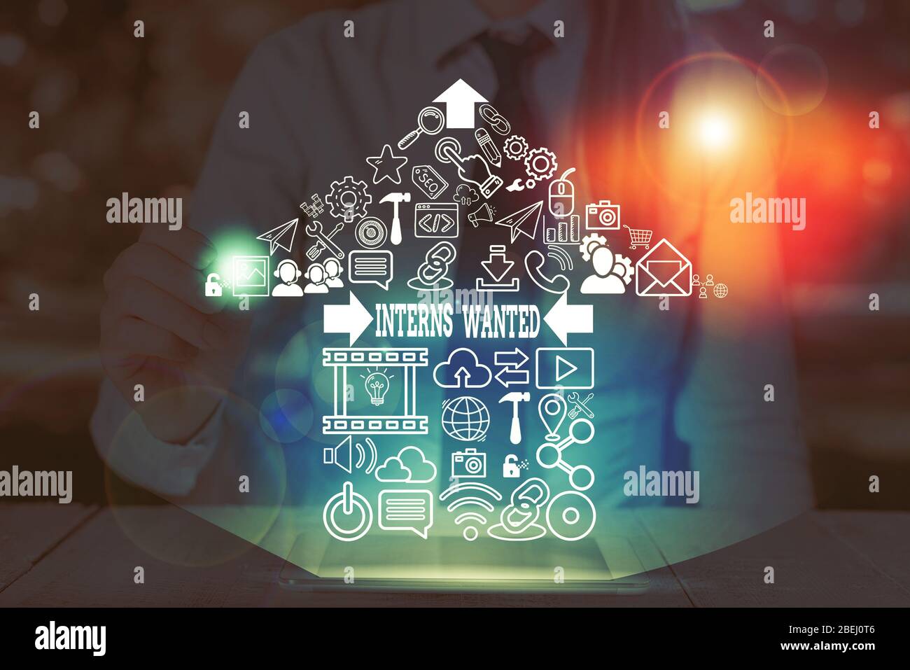 Handwriting text writing Interns Wanted. Conceptual photo temporary ...