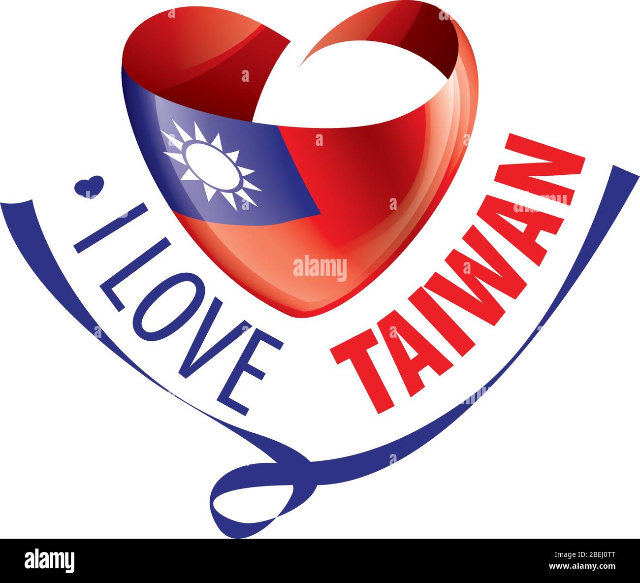 Love taiwan symbol heart flag hi-res stock photography and images - Alamy