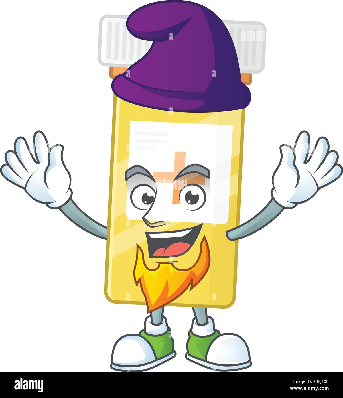 Sweet fairytale of medicine bottle Elf cartoon character Stock Vector ...