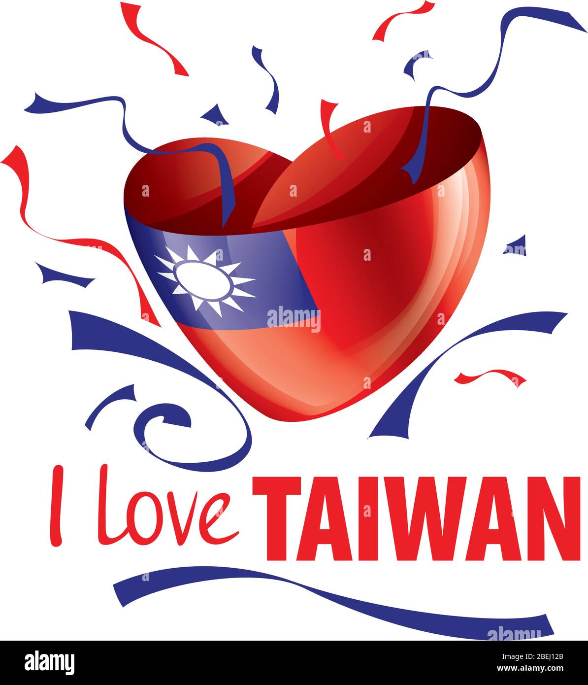 Taiwan flag, vector illustration on a white background Stock Vector ...