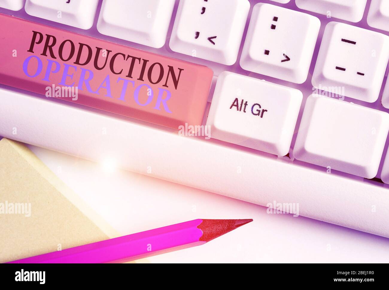 Conceptual hand writing showing Production Operator. Concept meaning ...
