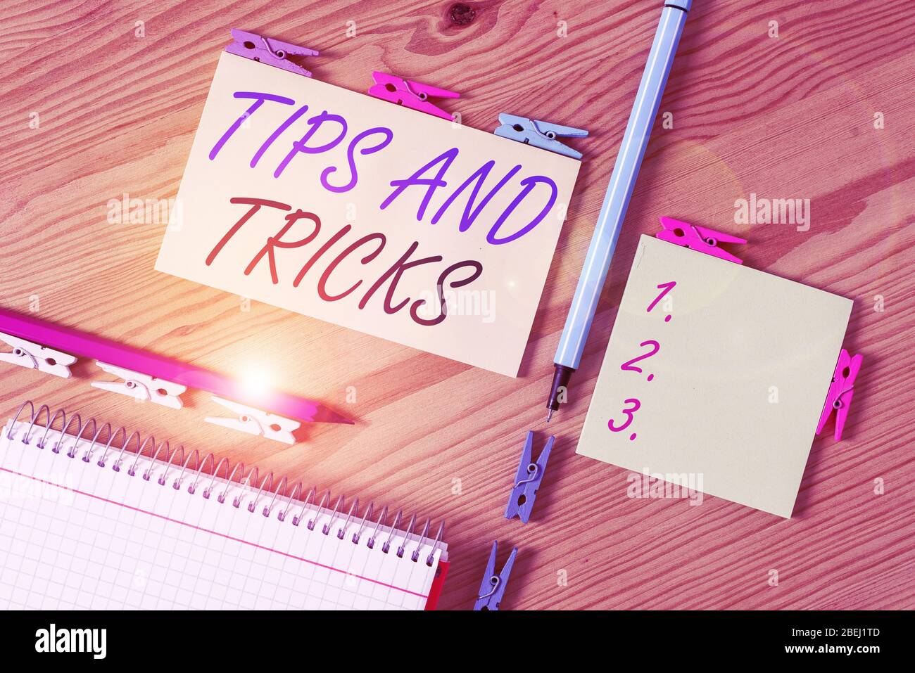 Conceptual hand writing showing Tips And Tricks. Concept meaning piece ...