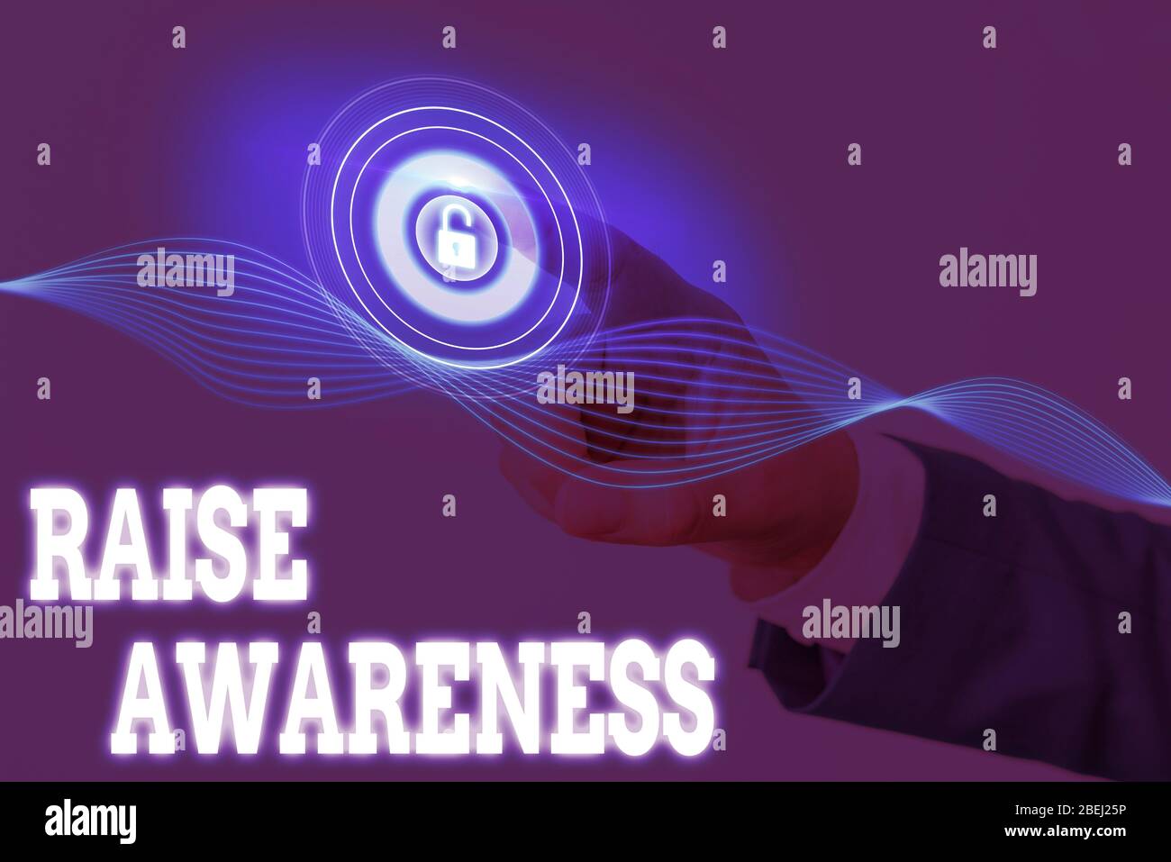 Writing note showing Raise Awareness. Business concept for creating a ...