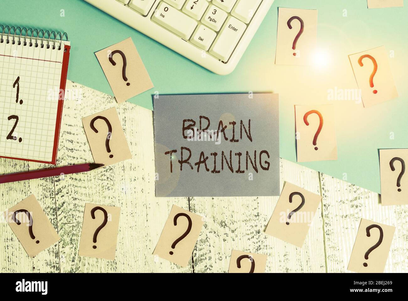 Conceptual hand writing showing Brain Training. Concept meaning mental ...