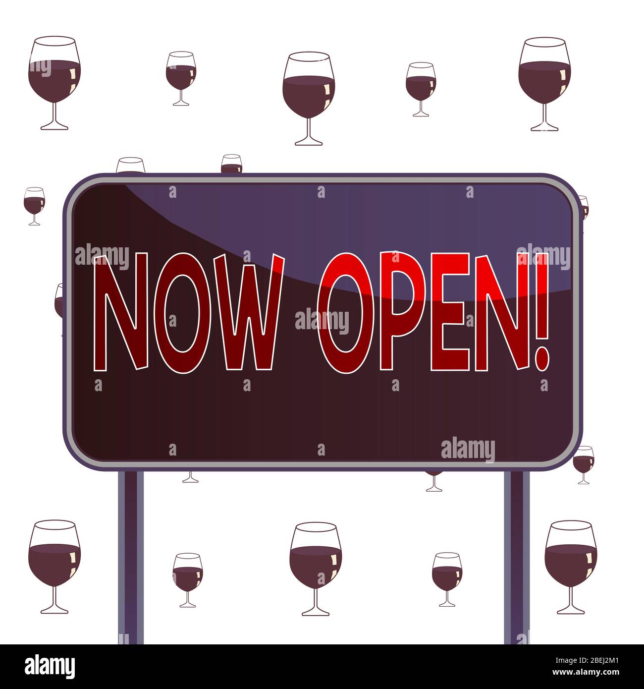 Text sign showing Now Open. Business photo text leave door or windows ...