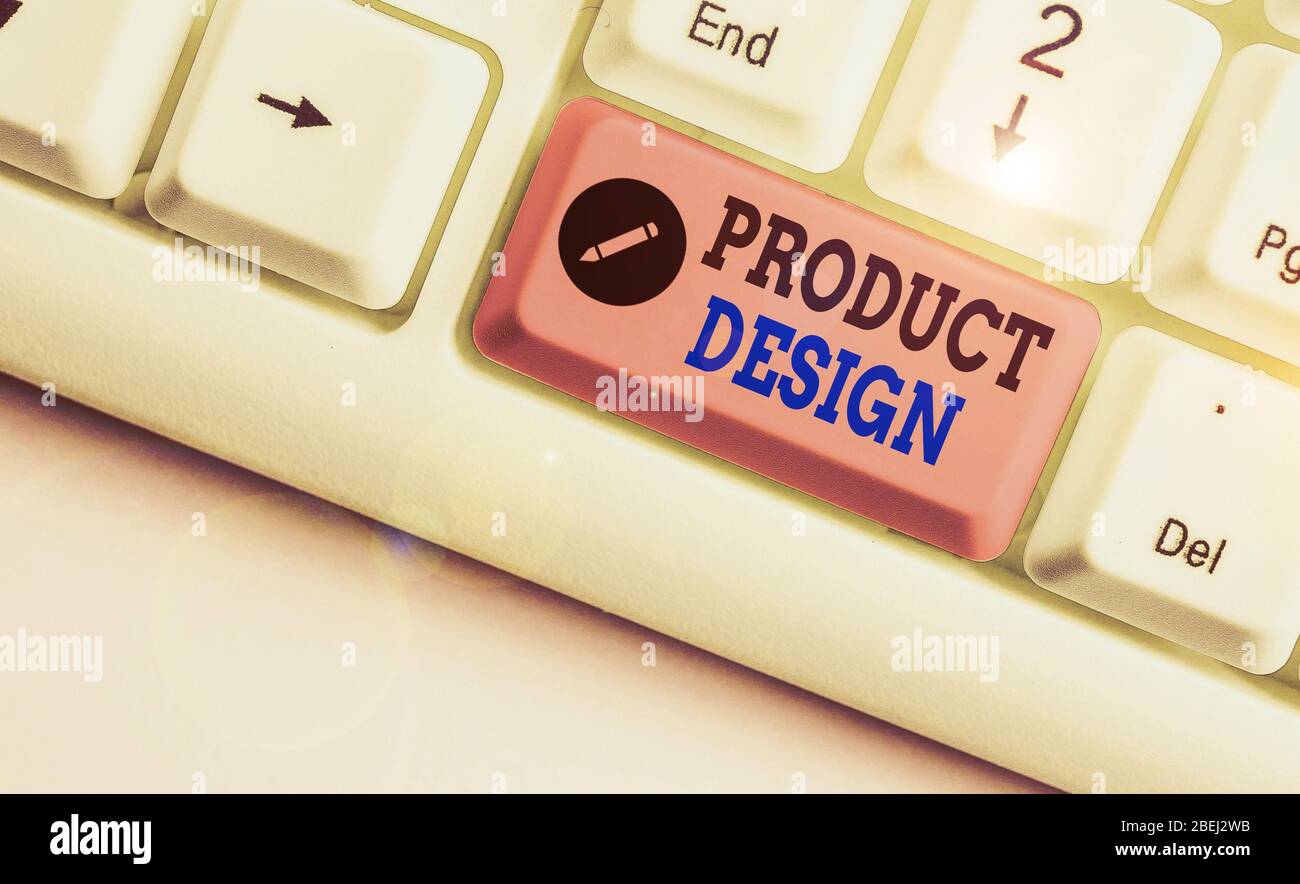 Handwriting text Product Design. Conceptual photo process of creating or improving a product for ...
