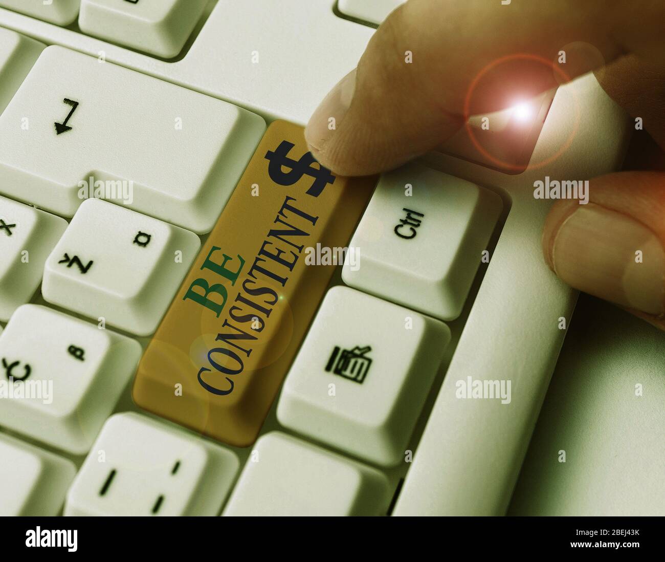 Handwriting text writing Be Consistent. Conceptual photo always ...