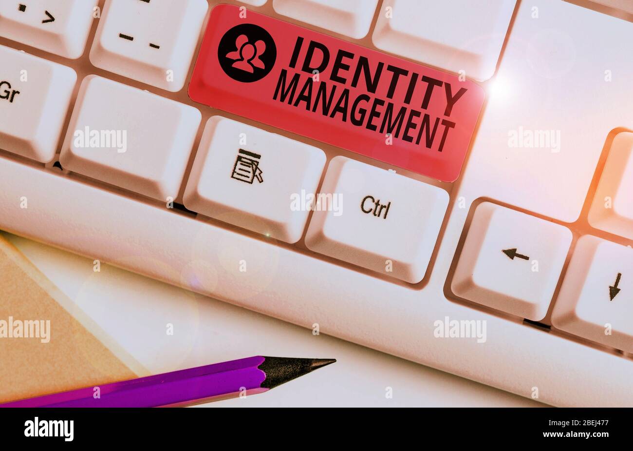 Text sign showing Identity Management. Business photo showcasing ...