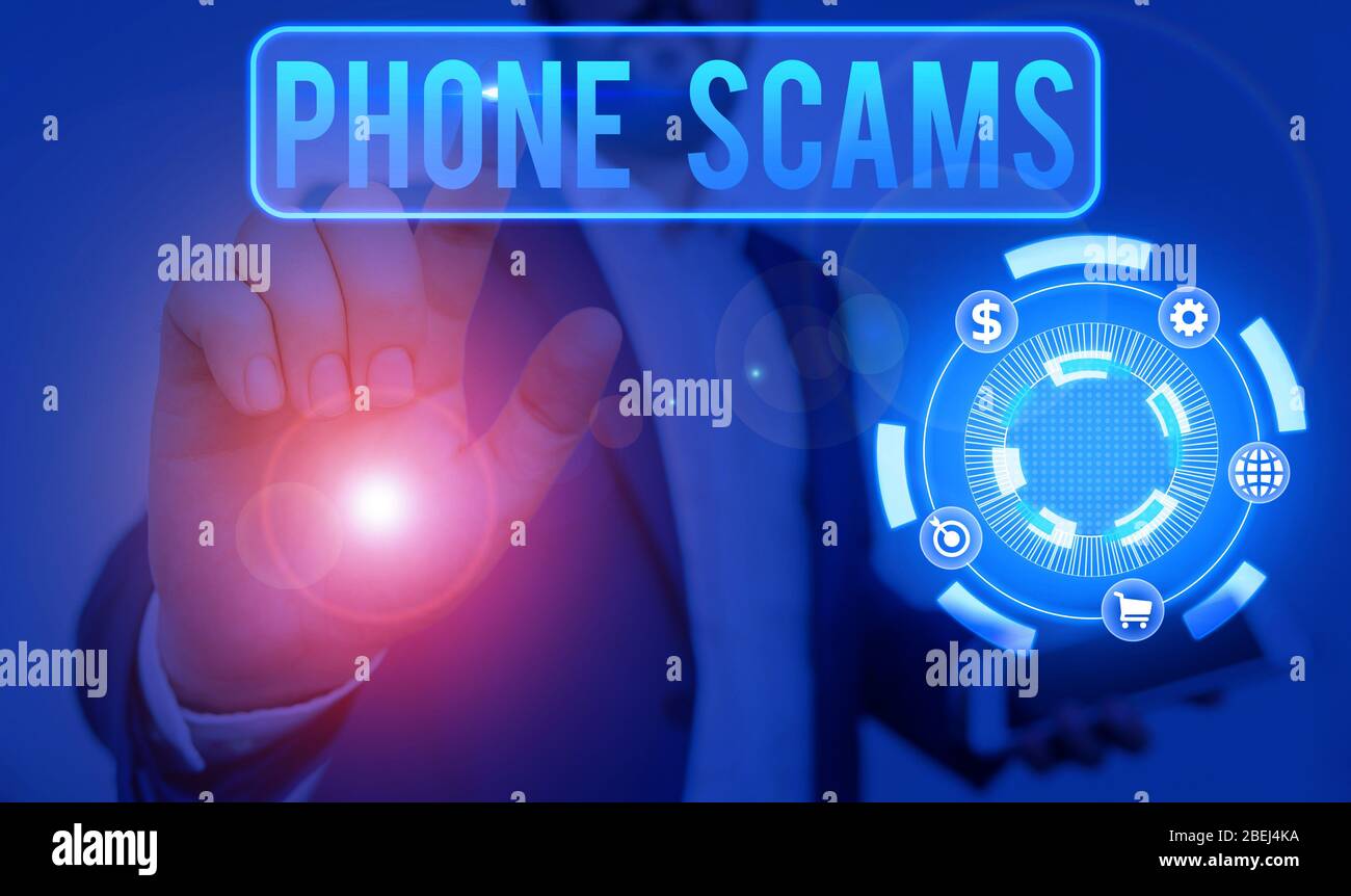 Conceptual hand writing showing Phone Scams. Concept meaning use of ...