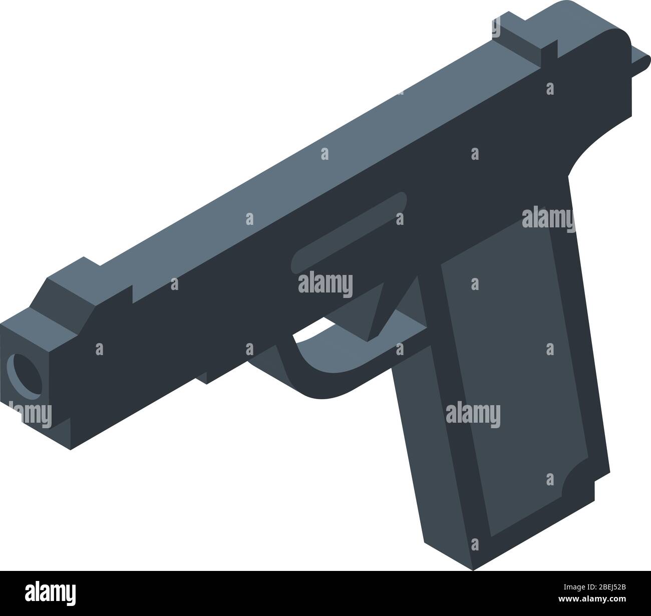 Modern sport pistol icon, isometric style Stock Vector Image & Art - Alamy