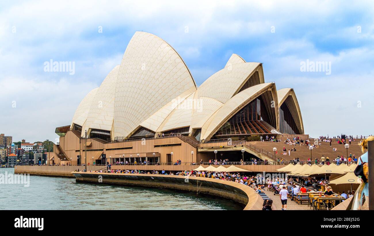 Sydney Opera House, one of the most famous and distinctive buildings in ...