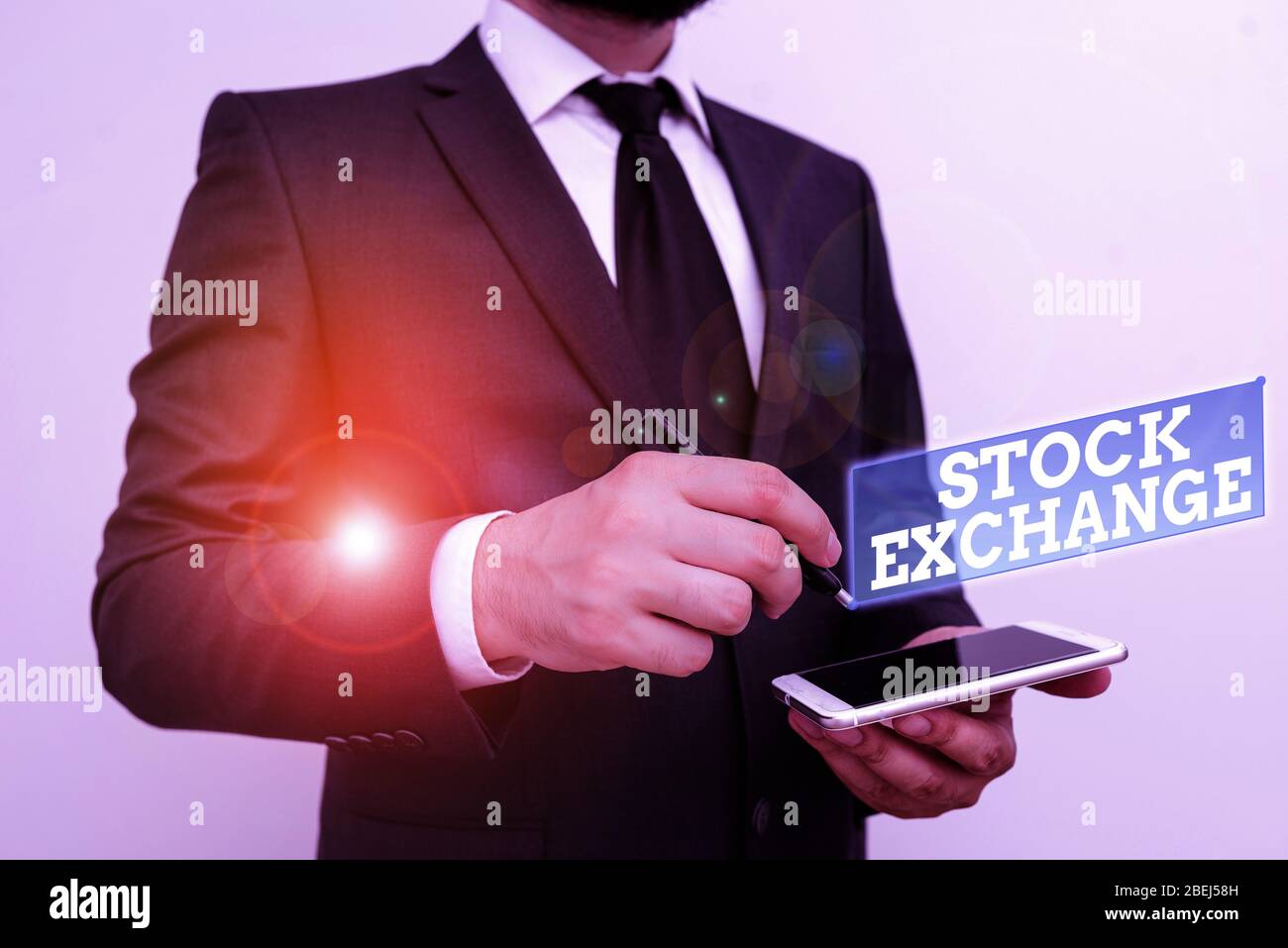 Text sign showing Stock Exchange. Business photo text the place where ...