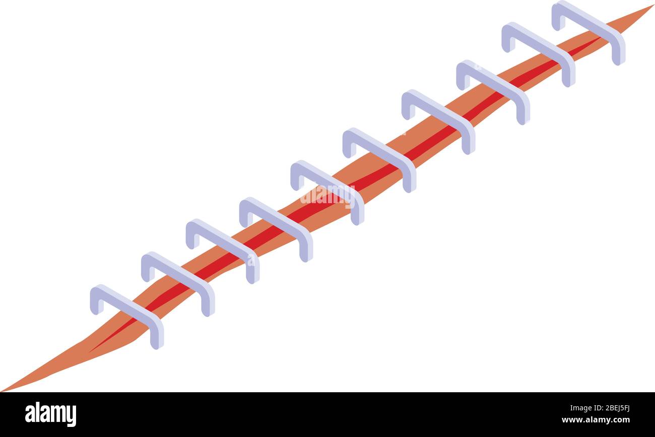 Needle suture icon, isometric style Stock Vector Image & Art - Alamy