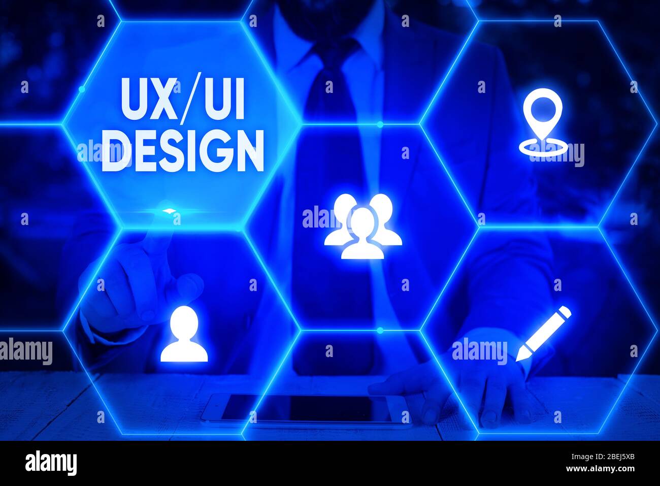 Handwriting text Ux Or Ui Design. Conceptual photo two different ...