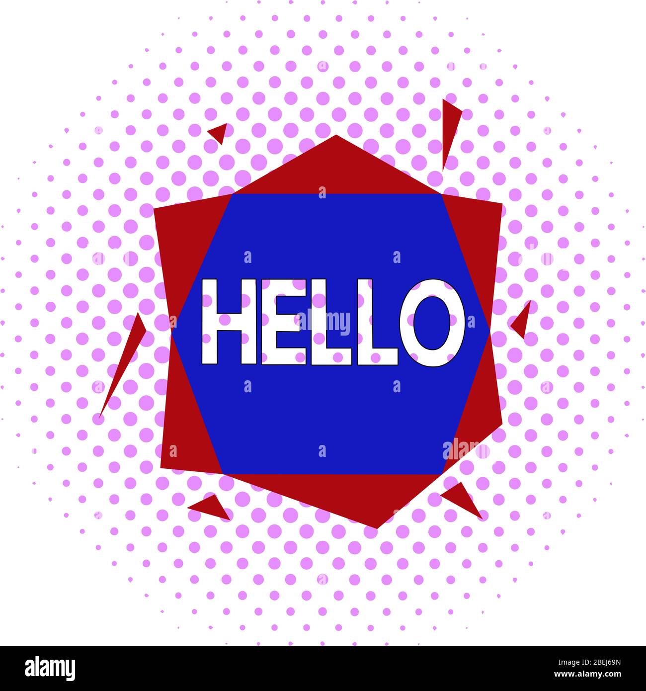 Word writing text Hello. Business photo showcasing used as a greeting ...