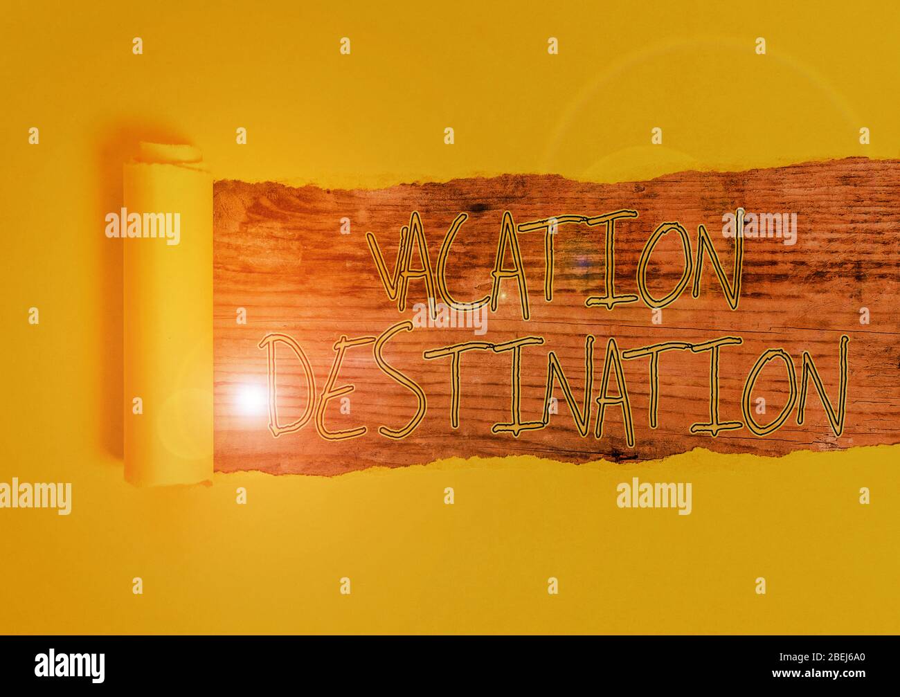 Conceptual hand writing showing Vacation Destination. Concept meaning a ...