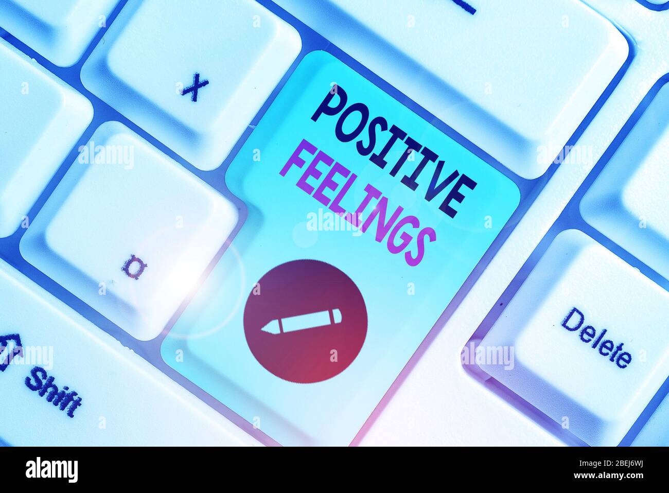 Conceptual hand writing showing Positive Feelings. Concept meaning any ...