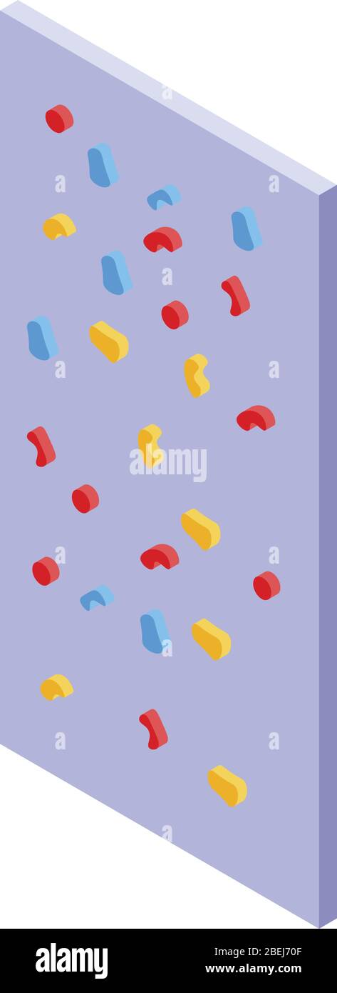 Indoor climbing wall icon, isometric style Stock Vector Image & Art - Alamy