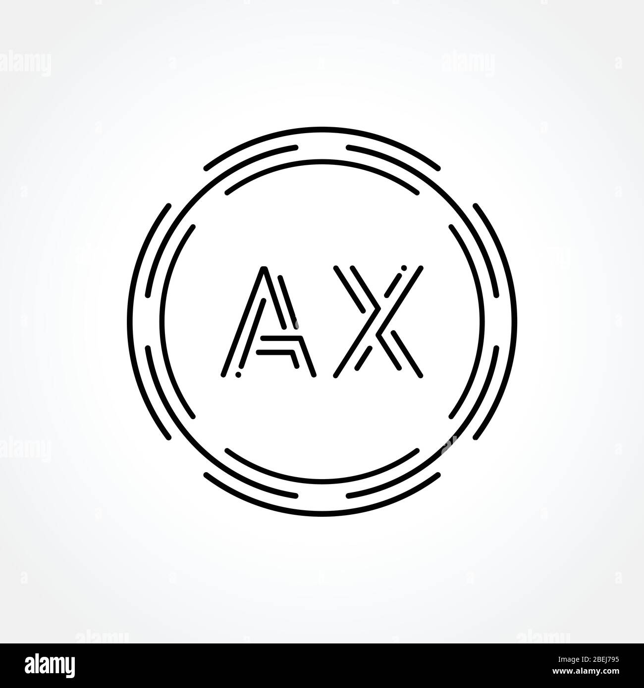 Ax logo design Black and White Stock Photos & Images - Alamy