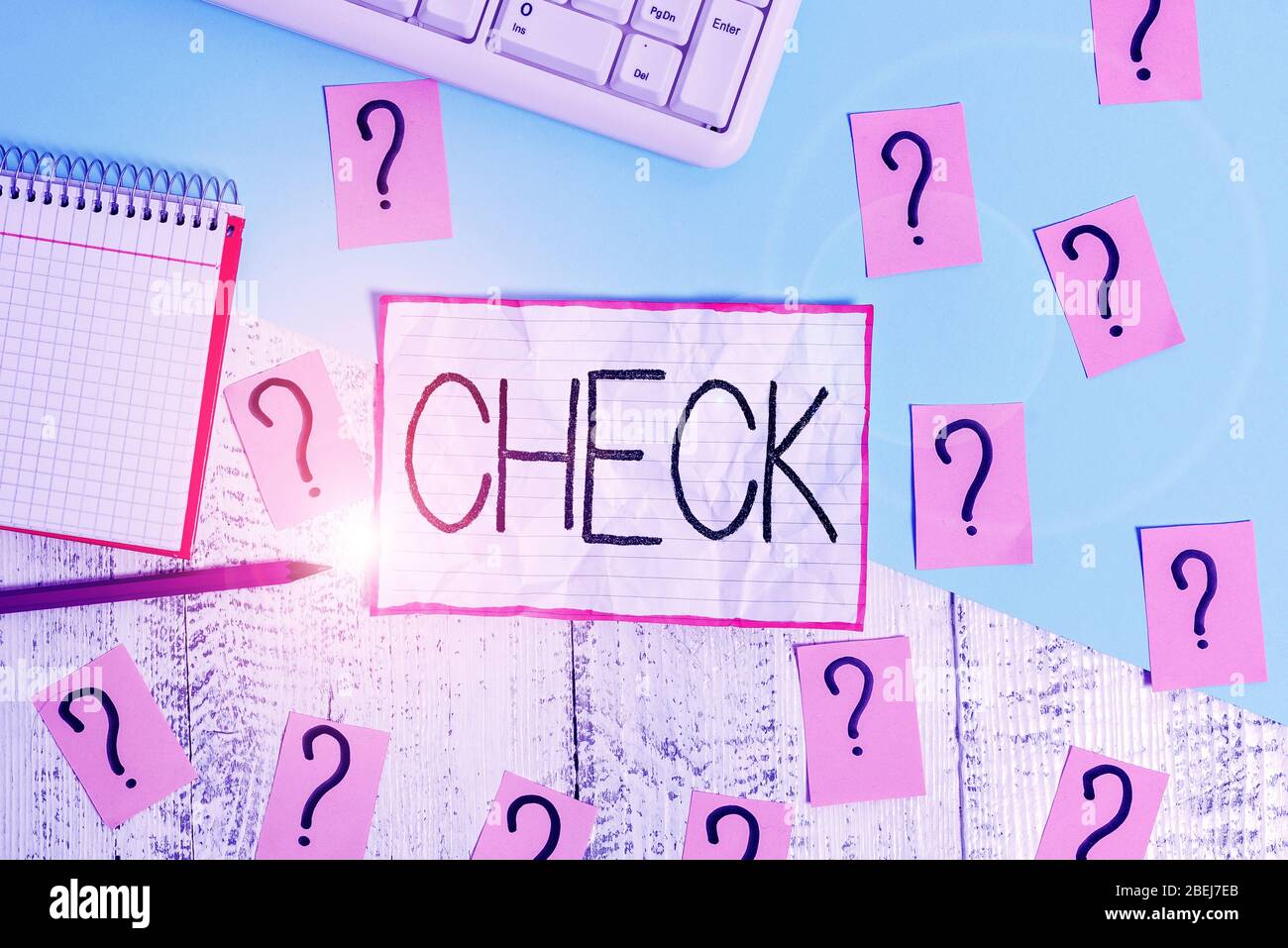 Handwriting text Check. Conceptual photo Mark Click on a box in order ...