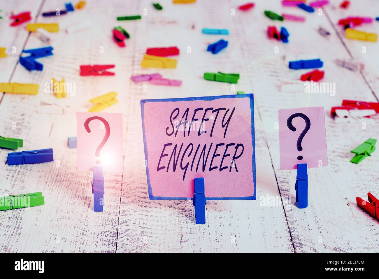 Text sign showing Safety Engineer. Business photo text demonstrating ...