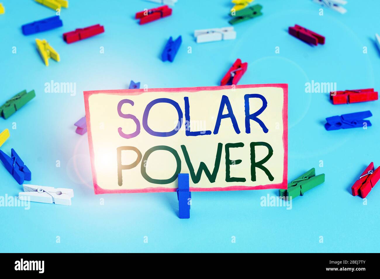Handwriting text Solar Power. Conceptual photo the electricity produced ...