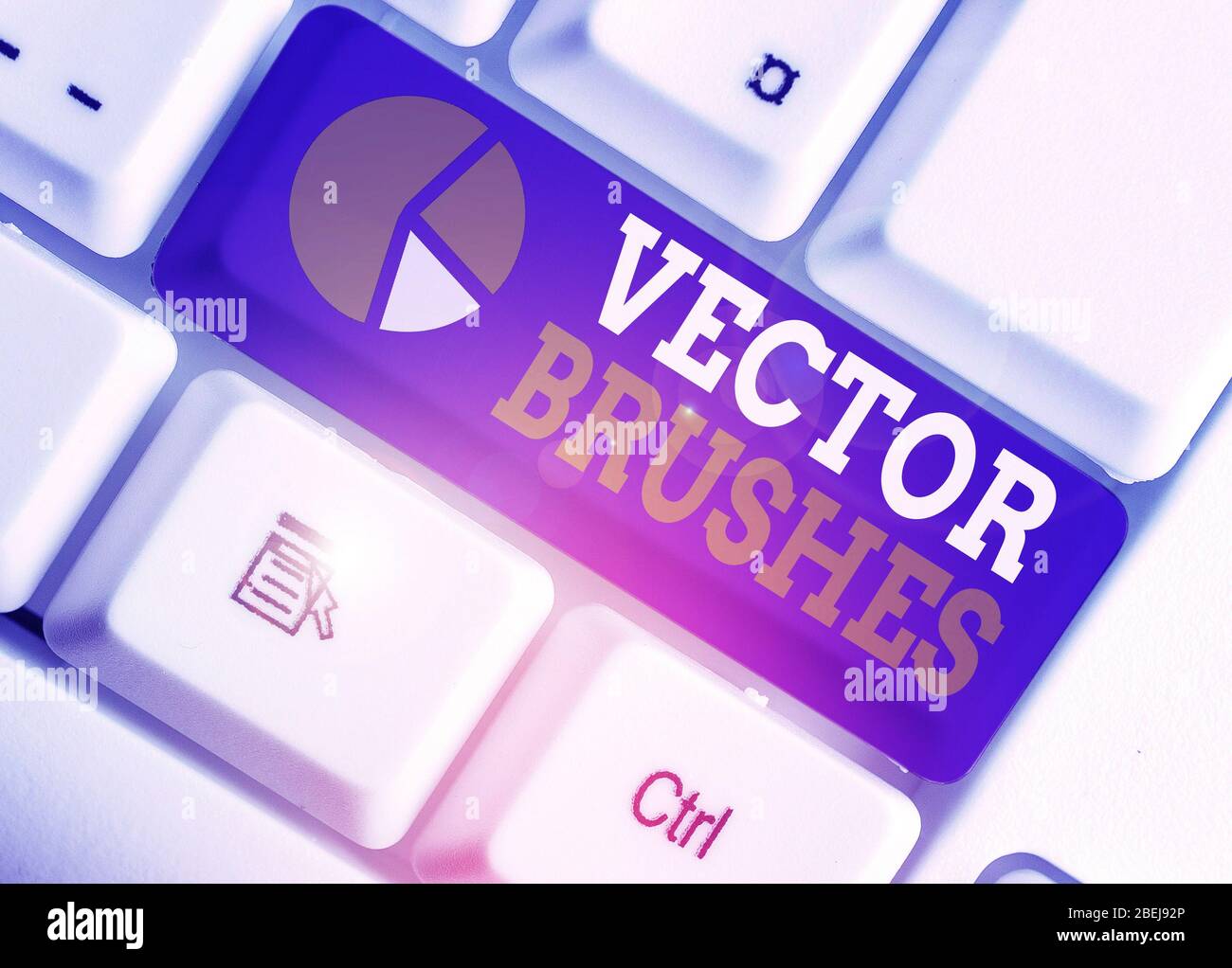 Word writing text Brushes. Business photo showcasing Applied to path ...