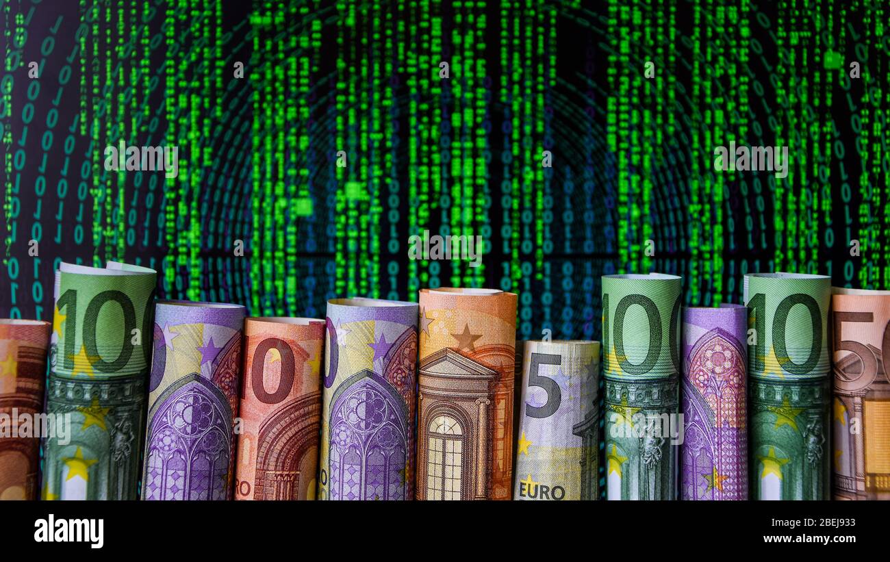 Computer codes in black background hi-res stock photography and images ...